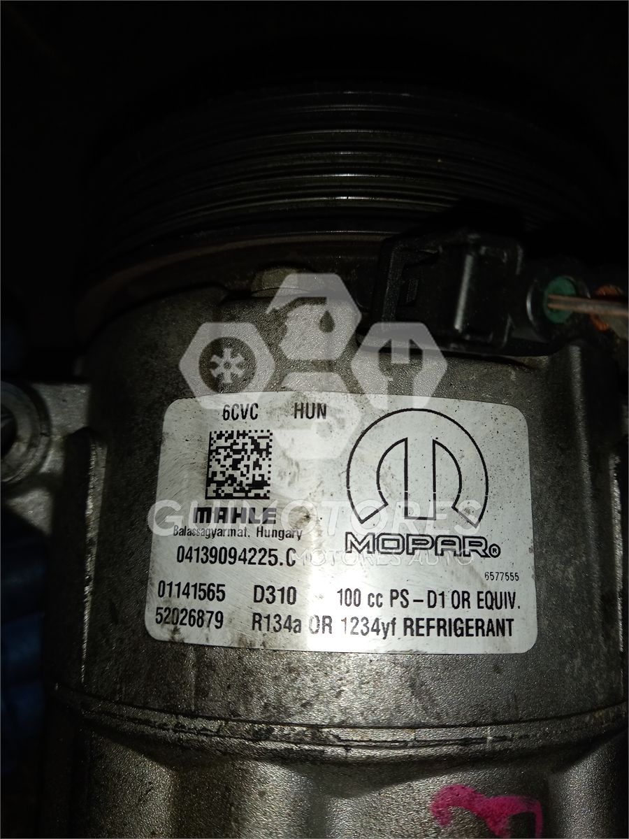 COMPRESSOR AC ALFA ROMEO GIULIETTA 1.4T-JET 120CV , REF: 01141565 ...