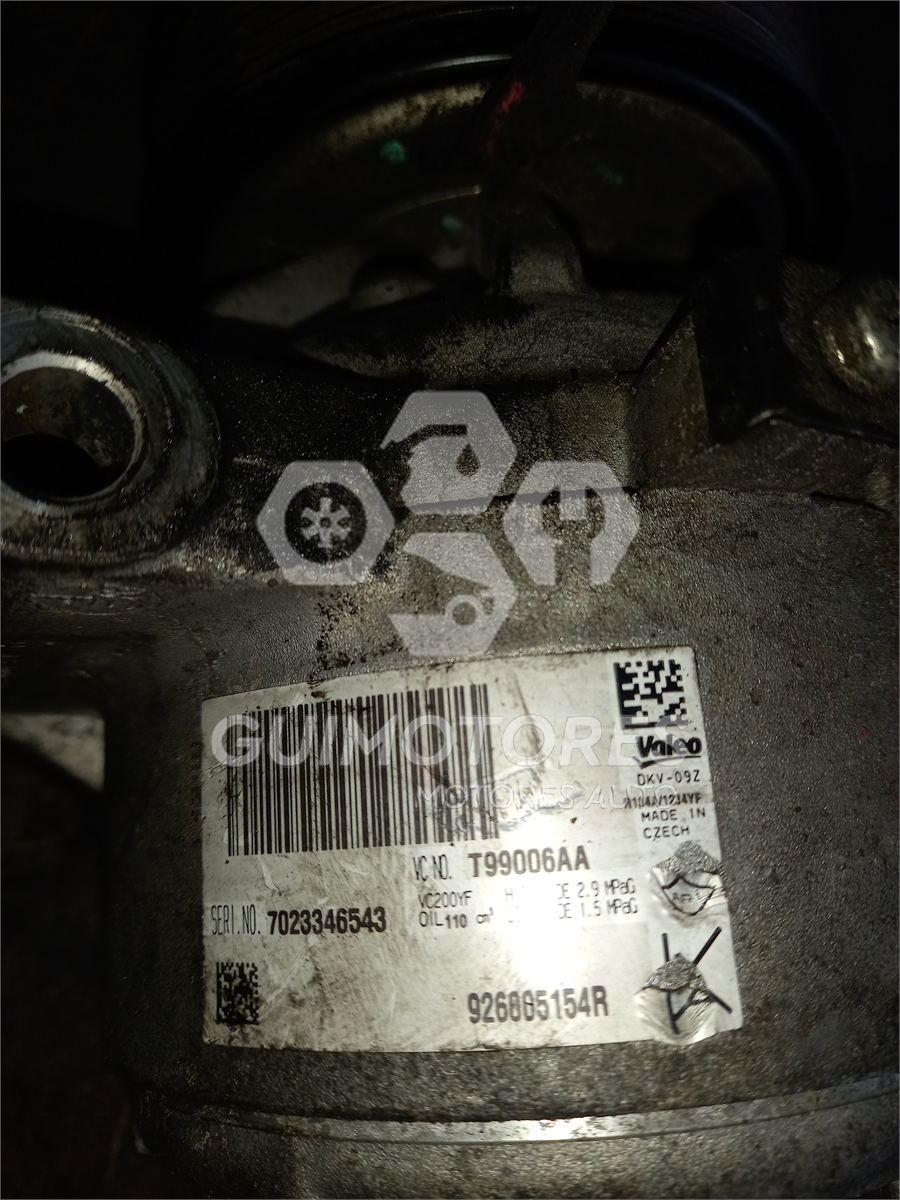 COMPRESSOR AC DACIA LODGY 1.5DCI 90CV , REF: 7023346543 - 926005154R ...